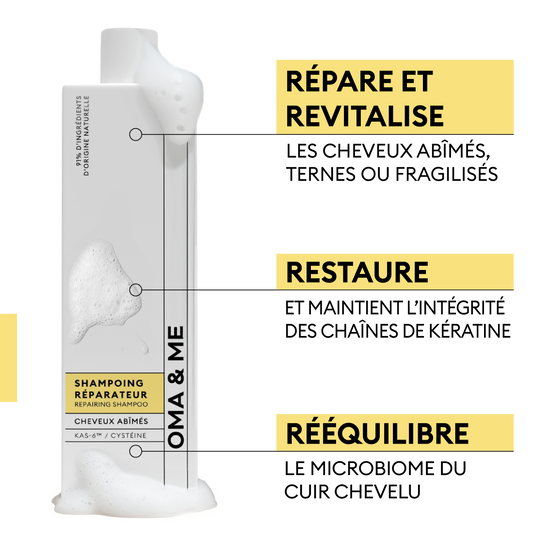 Trio Réparateur Cheveux Abîmés – Laboratoires OMA & ME